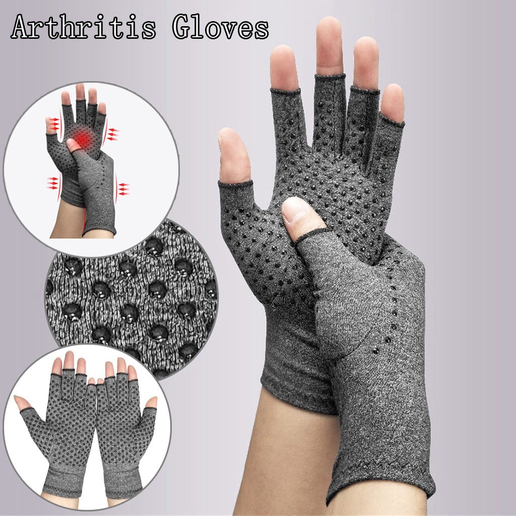 Compression Arthritis Gloves, Cotton Wrist Support, Hand Joint Pain ...