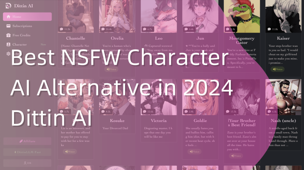 Why is Dittin AI the Best NSFW Character AI Alternative in 2024? 7 Key Reasons. | by Dittin AI ...