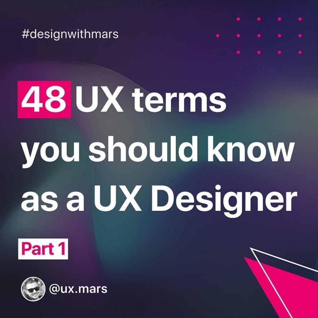 48 UX Terms You Should Know as a UX Designer — Part 1 | by Ruslan Galba ...