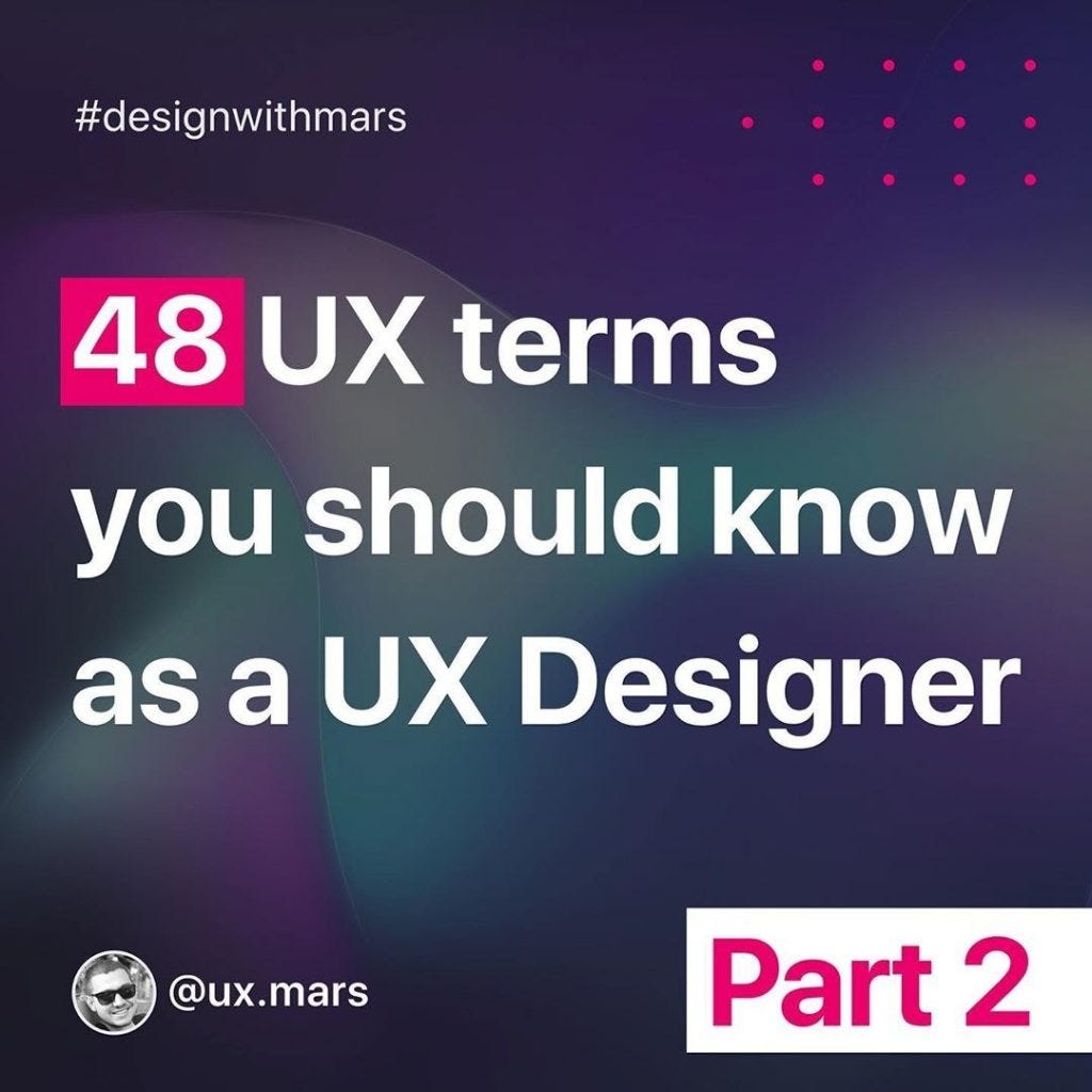 48 UX Terms You Should Know as a UX Designer — Part 2 | by Ruslan Galba ...