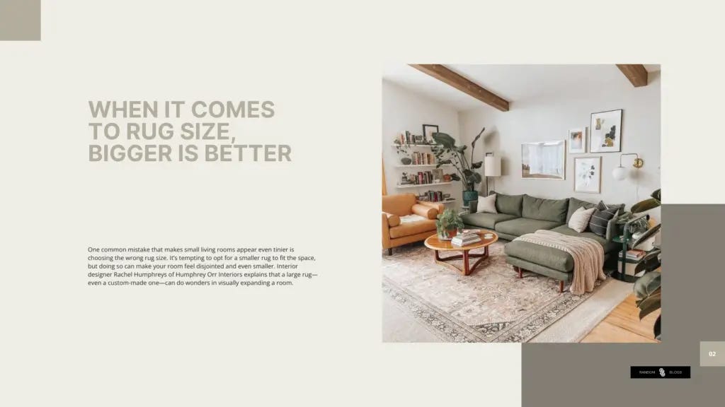 living roo6 Tricks Designers Use to Make a Small Living Room Look ...