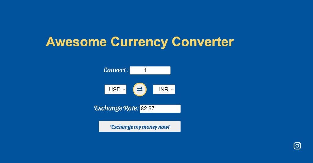 Currency Converter Using Html Css And Javascript By Cwrcode Medium 6685