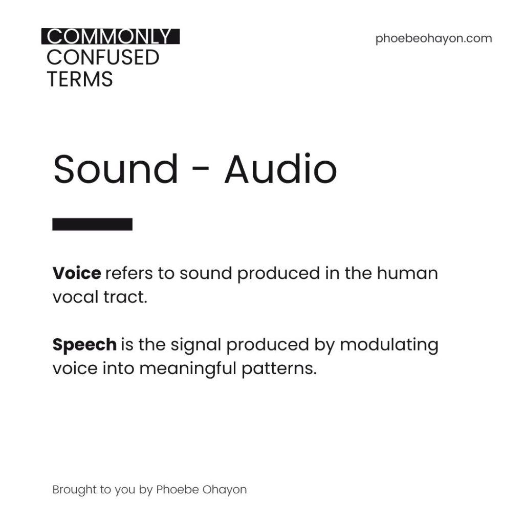 The distinction between Voice & Speech - Phoebe Ohayon - Medium