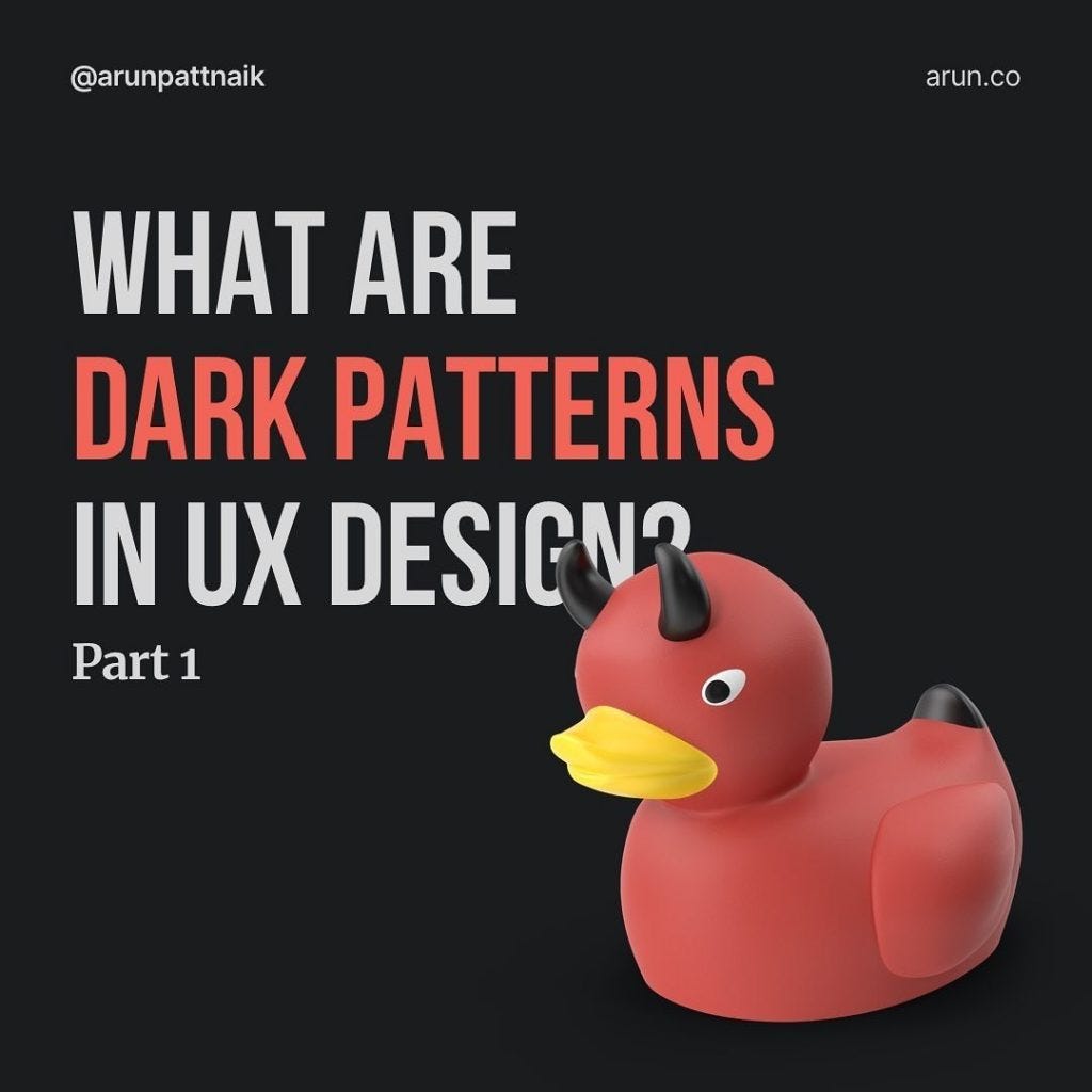 What are Dark Patterns in UX Design? Part 1 🎞 | by Ruslan Galba ...