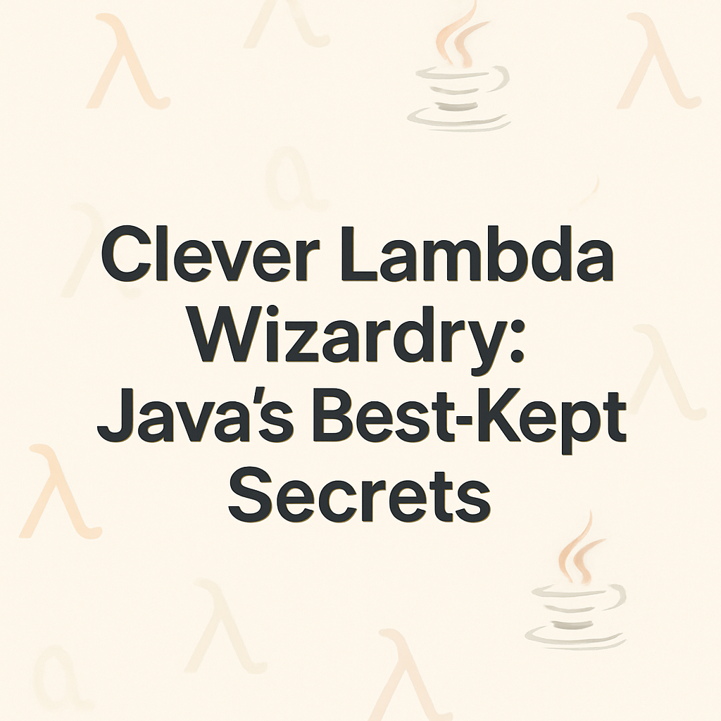 Clever Lambda Tricks in Java: Smart, Fast, and Cleaner Code | by Vivek ...