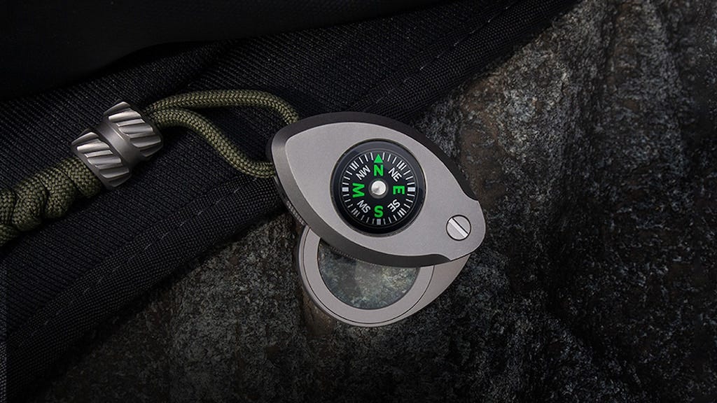 Discover the Outdoors Anew with The Polar Pupil Titanium EDC Compass ...