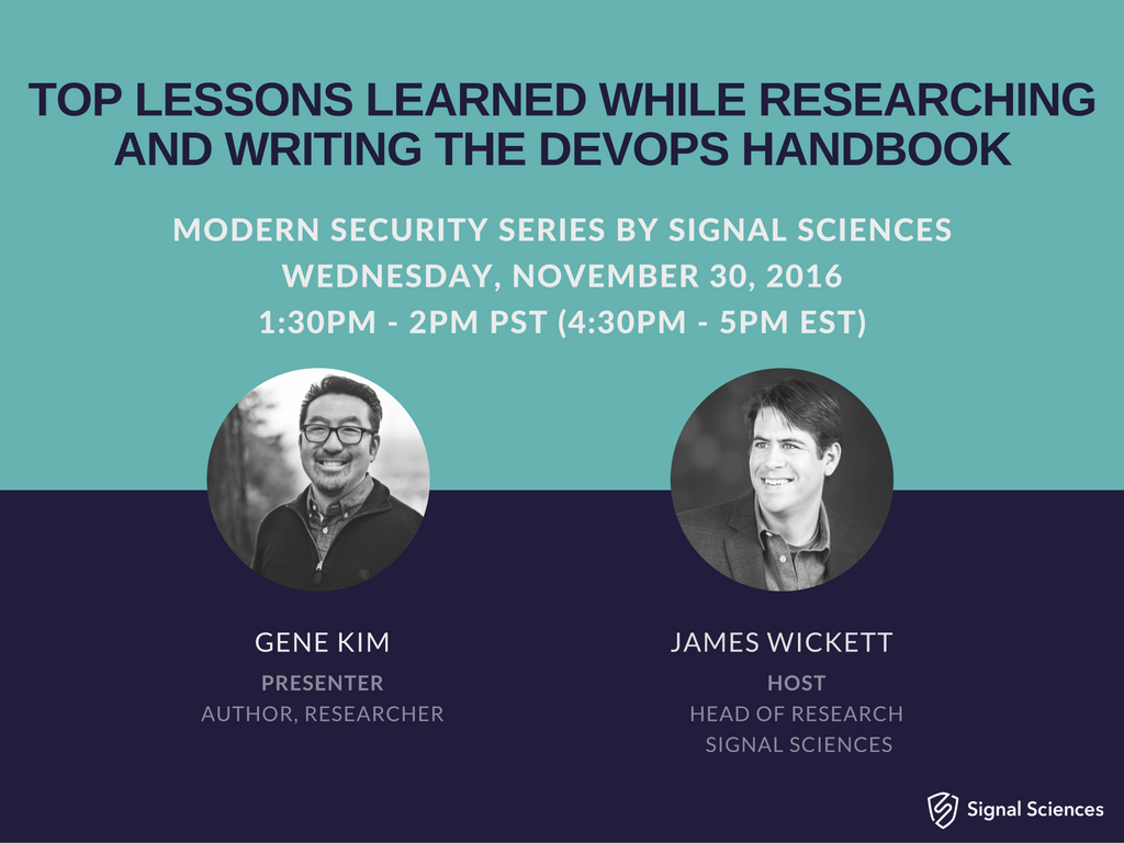 Modern Security Series featuring Gene Kim! | by Signal Sciences ...