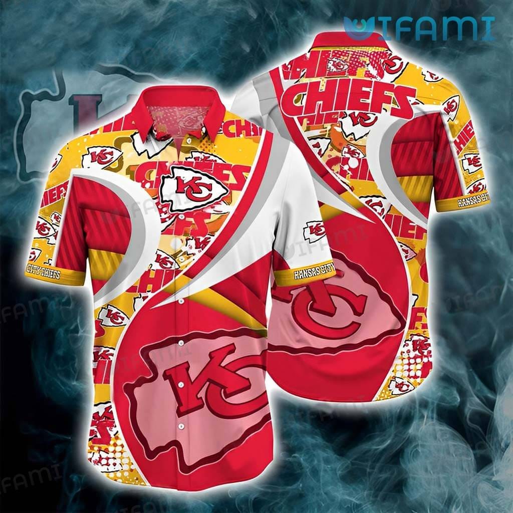 Kansas City Chiefs Hawaiian Shirt Logo Pattern Chiefs Gift | by ...