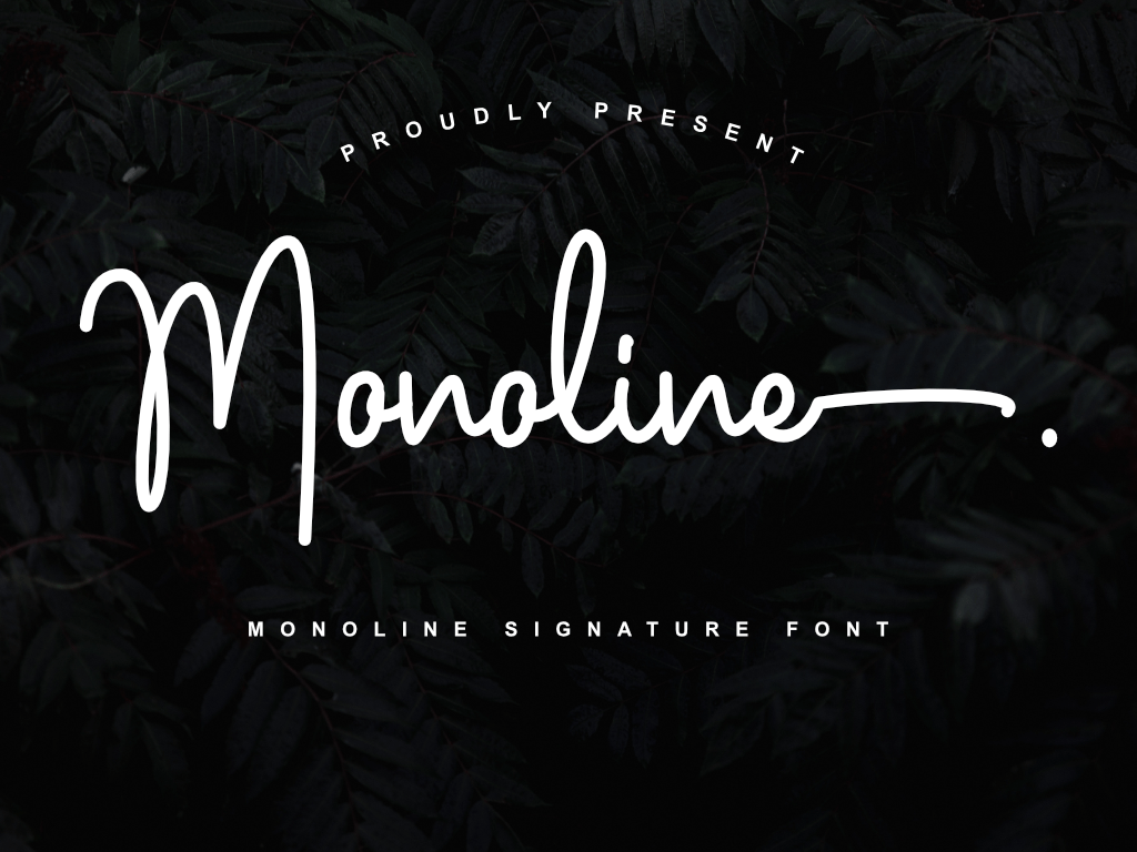 Monoline Font Free Download | by Glowglyph | Apr, 2024 | Medium