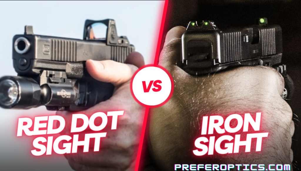 Pistol Sights Showdown: Red Dot Sight vs Iron Sight — Which is the best ...