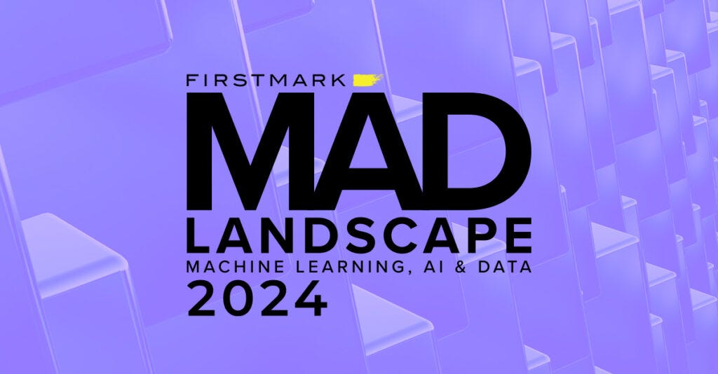 Full Steam Ahead: The 2024 MAD (Machine Learning, AI & Data) Landscape ...
