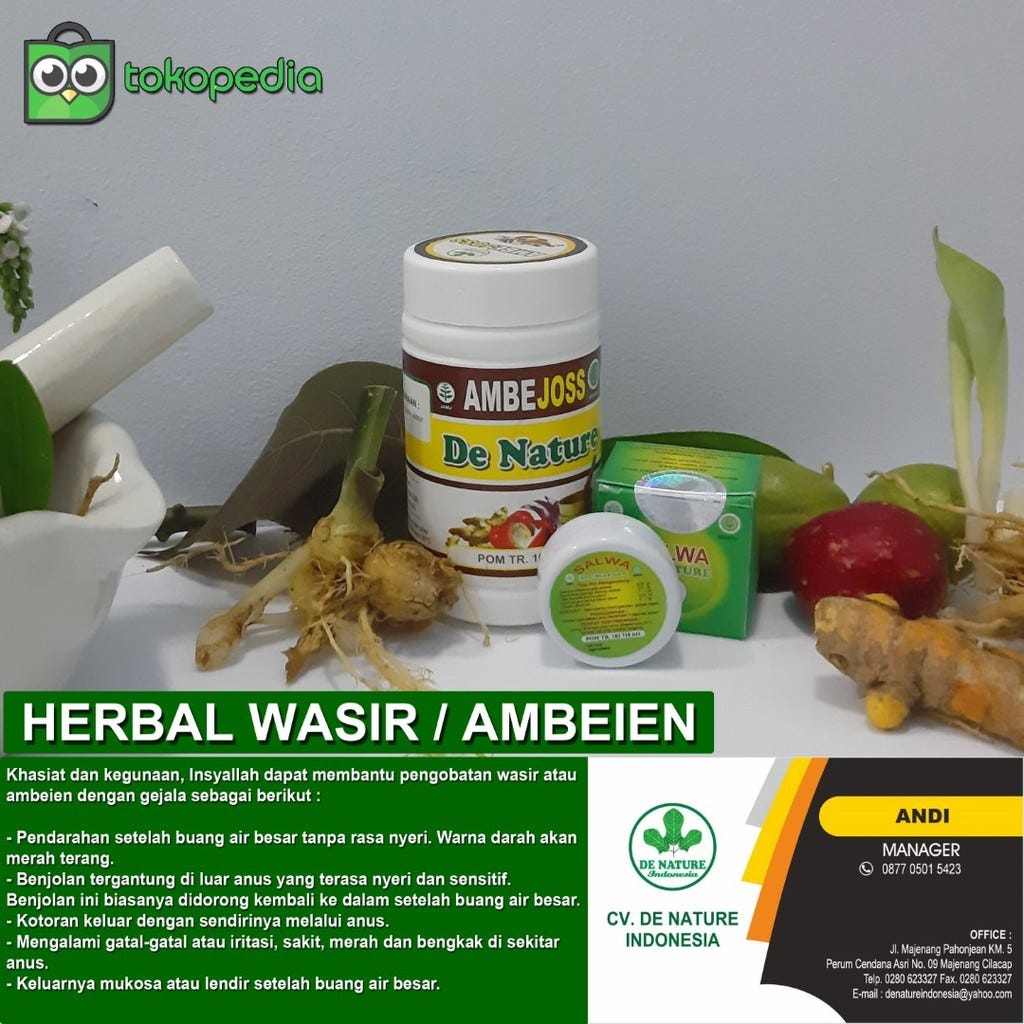 Produk Obat Wasir Alami Dan Aman. Produk Obat Wasir Alami Dan Aman | by Apotik Denature | Medium