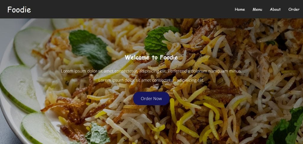 Restaurant Website Using HTML and CSS | by Cwrcode | Medium