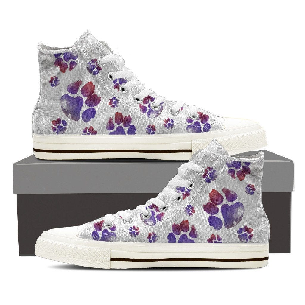 Dog Paw Print High Top Shoes Factotes Trending Product Sales 2024 | by ...