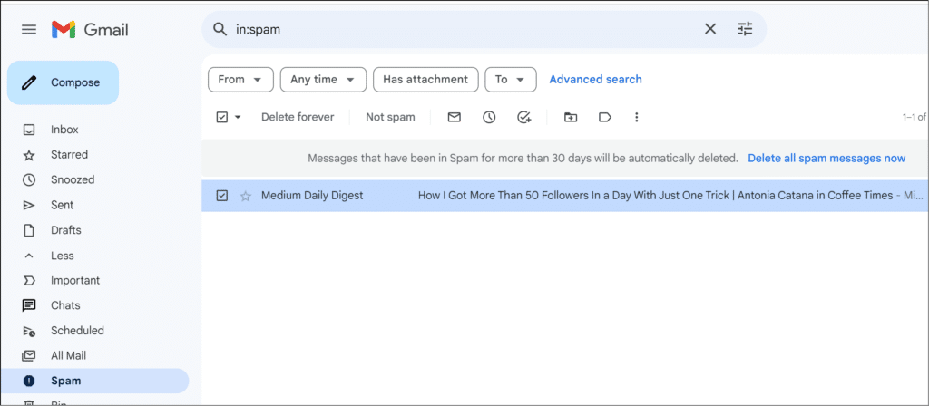What to do if you’ve marked the wrong email as spam | by Michelle Kaye ...