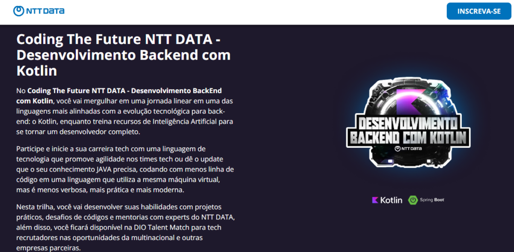 Bootcamp DIO: Desenvolvimento Back End Com Kootlin Gratuito | by Guia de TI | Medium