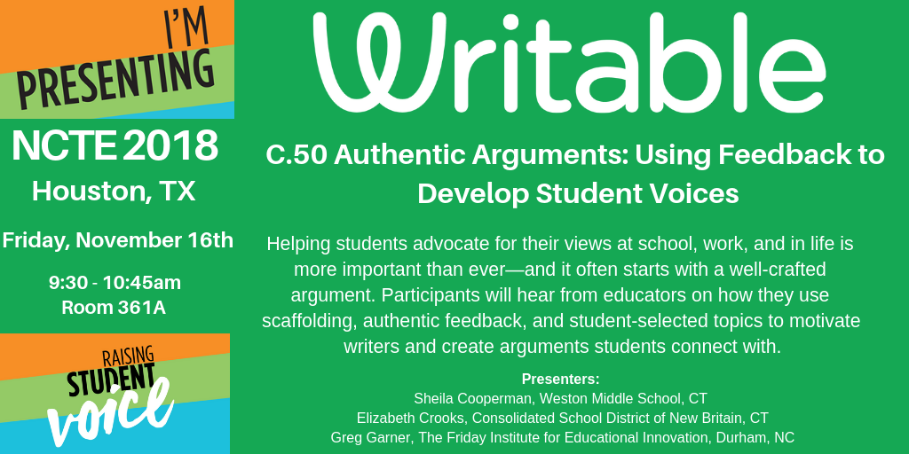 Learn about Writable at NCTE 2018! | by Writable | Medium