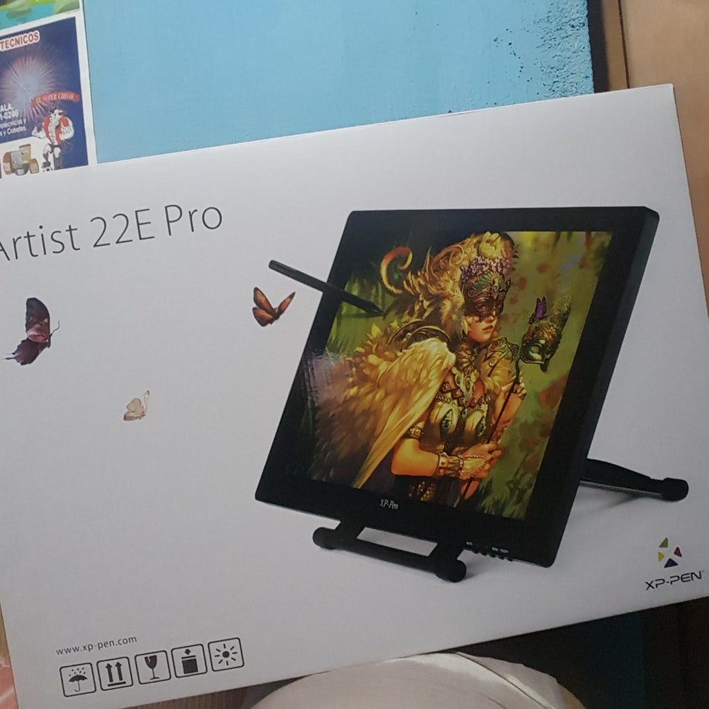Test af tegneplade XP-Pen Artist 22E Pro med 21.5 inch LED skærm ...