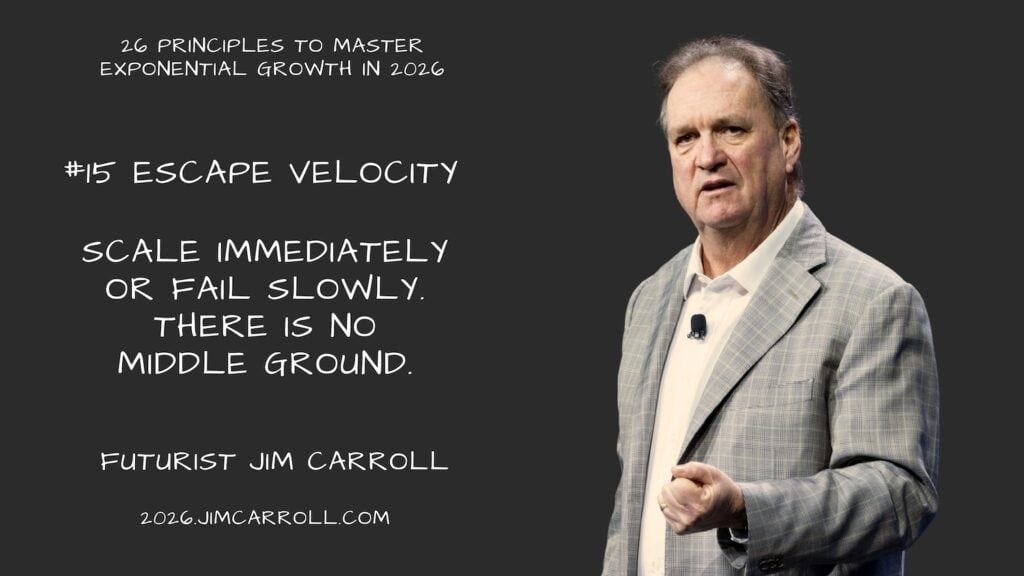 26 Principles for 2026: #15: Escape Velocity | by Futurist Jim Carroll ...