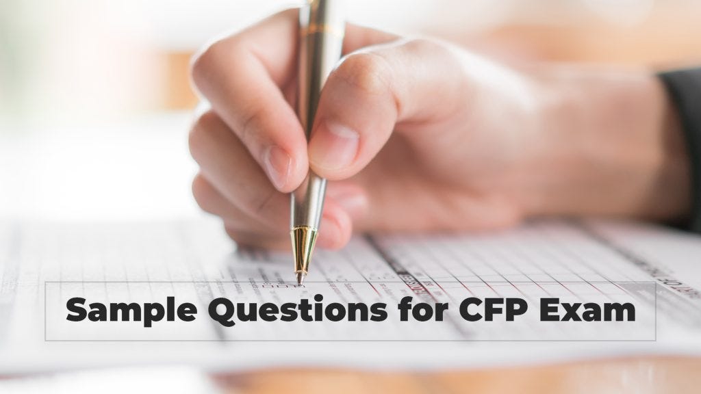 Sample MCQs for Tax Planning | Free CFP Practice Questions