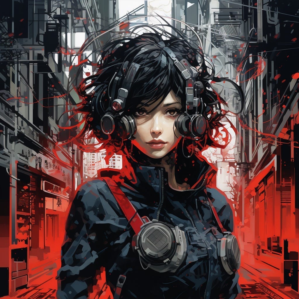 Cyber Manga Art with Midjourney. Using today’s Midjourney prompt we are ...