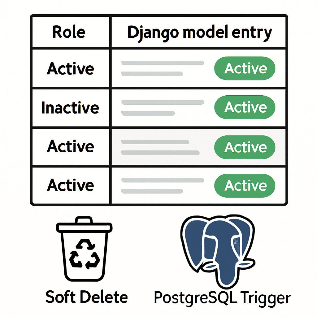 Generic class for Soft Delete in Django with PGTrigger | by Mustafa ...