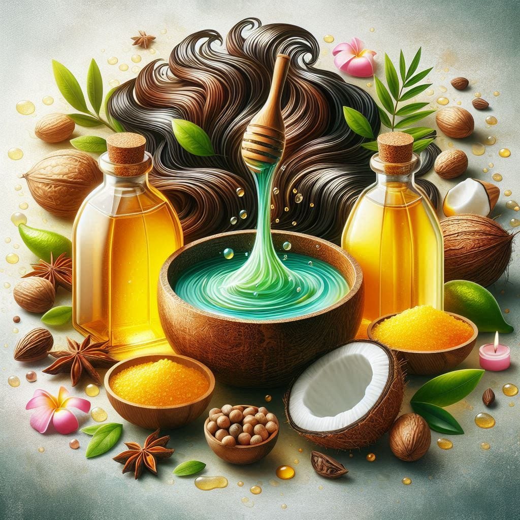 The Power of a Triple-Oil Hair Mask with Castor, Mustard, and Coconut ...