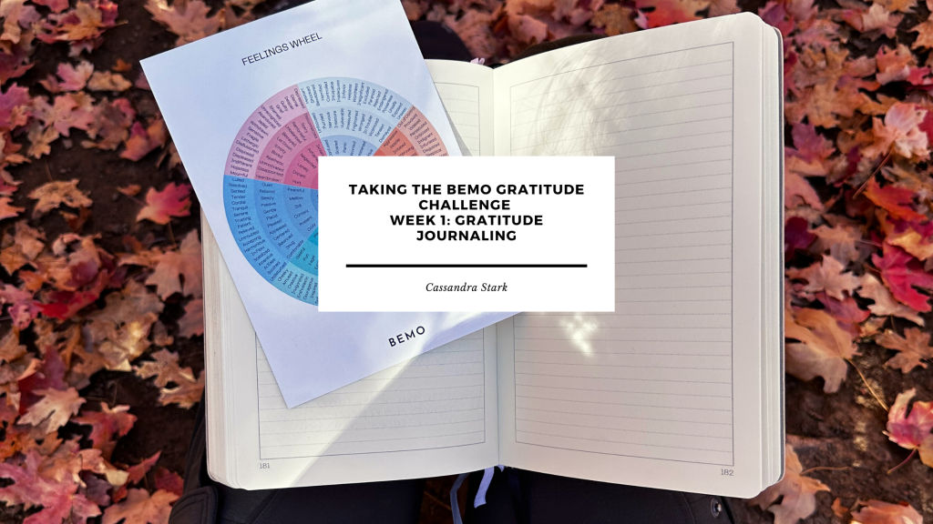 BeMo Gratitude Challenge Week 1: Gratitude Journaling | by Cassandra ...