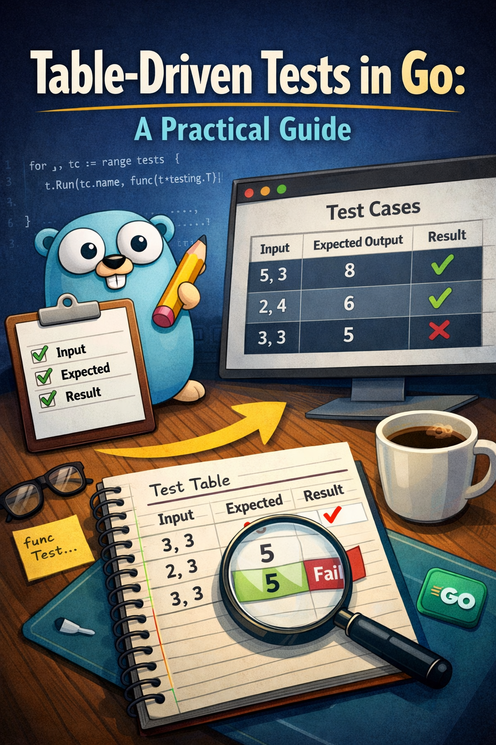 Table-Driven Tests in Go: A Practical Guide | by Mojtaba (MJ) Michael ...