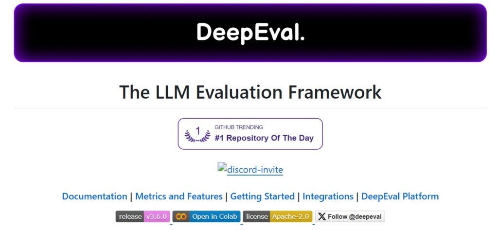 DeepEval: The Ultimate LLM Evaluation Framework for AI Developers | by ...