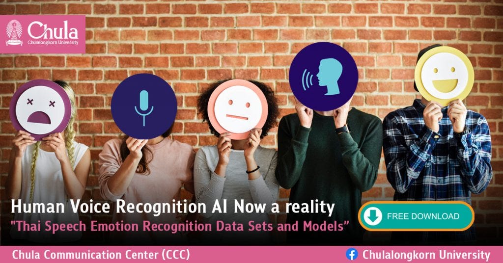 Human Voice Recognition AI Now a reality — “Thai Speech Emotion ...