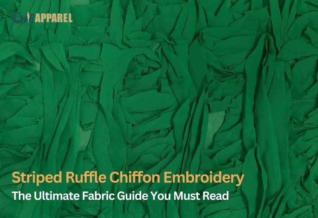 Striped Ruffle Chiffon Embroidery — The Ultimate Fabric Guide You Must ...