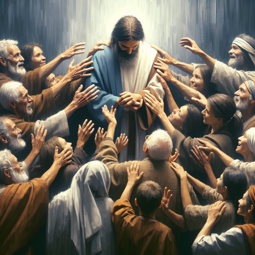 Jesus Embracing People