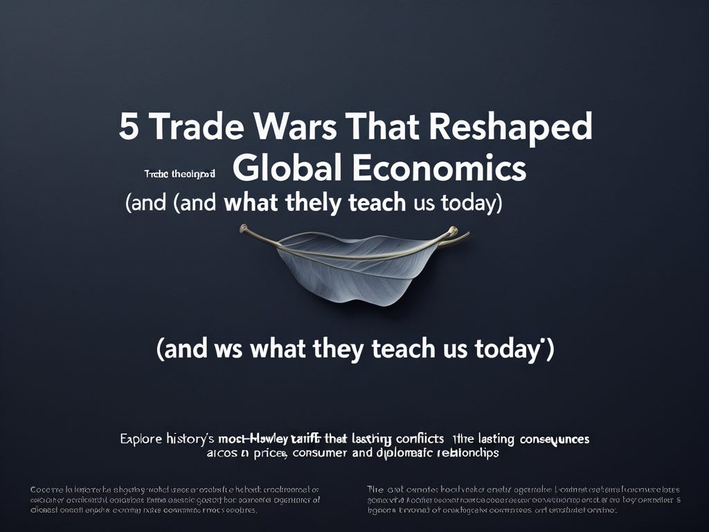 5 Historic Trade Wars That Reshaped Global Economics and Their Modern ...