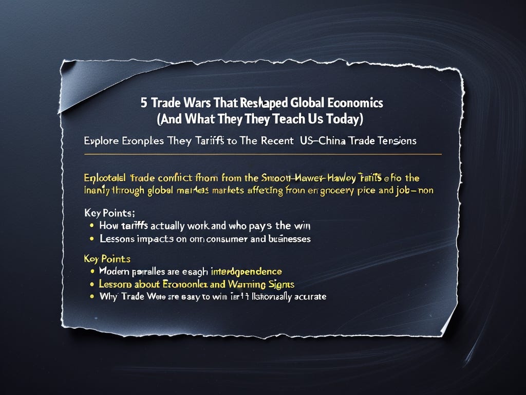 5 Historic Trade Wars That Reshaped Global Economics and Their Modern ...