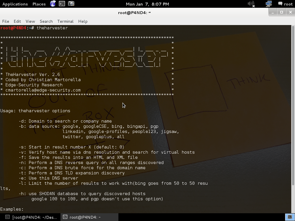 FootPrinting/Reconnaissance using tools the harvester | by InfoSec Blog ...