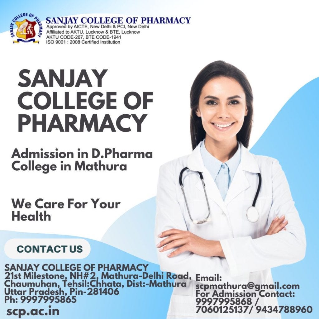 Admission in D.Pharma College in Delhi NCR-SCP Best Facility ...