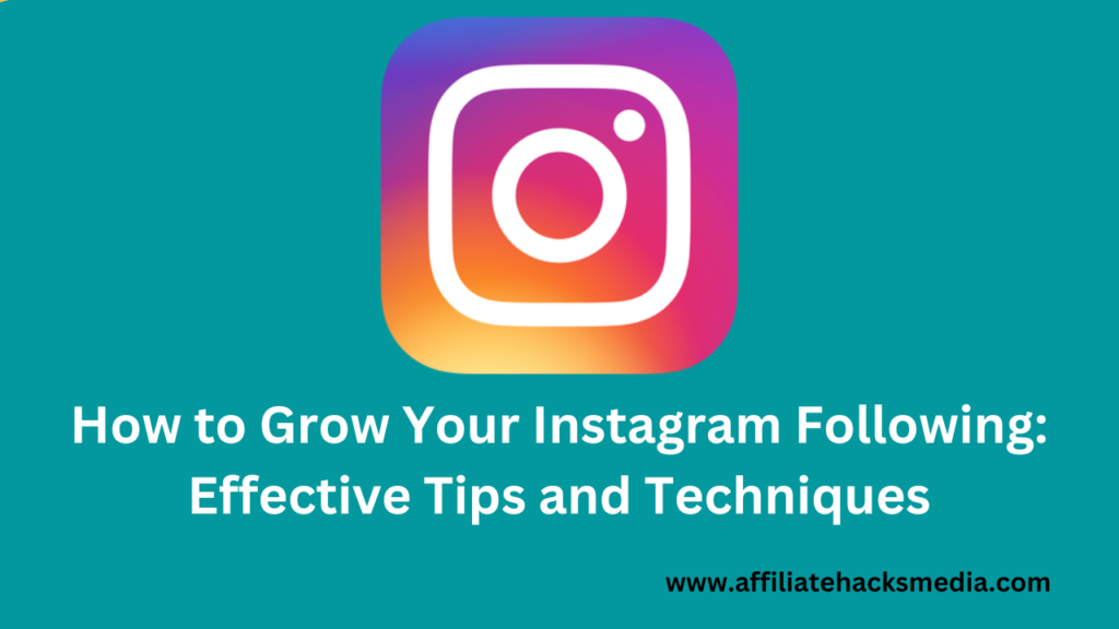 How to Grow Your Instagram Following: Effective Tips and Techniques ...