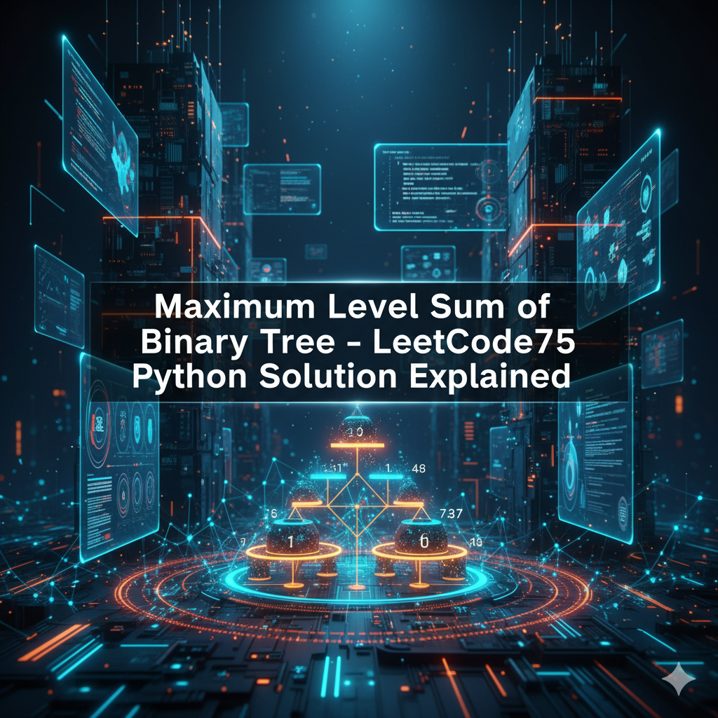 Maximum Level Sum of a Binary Tree — LeetCode75 Python Solution Explained | by Vanita AI | Medium