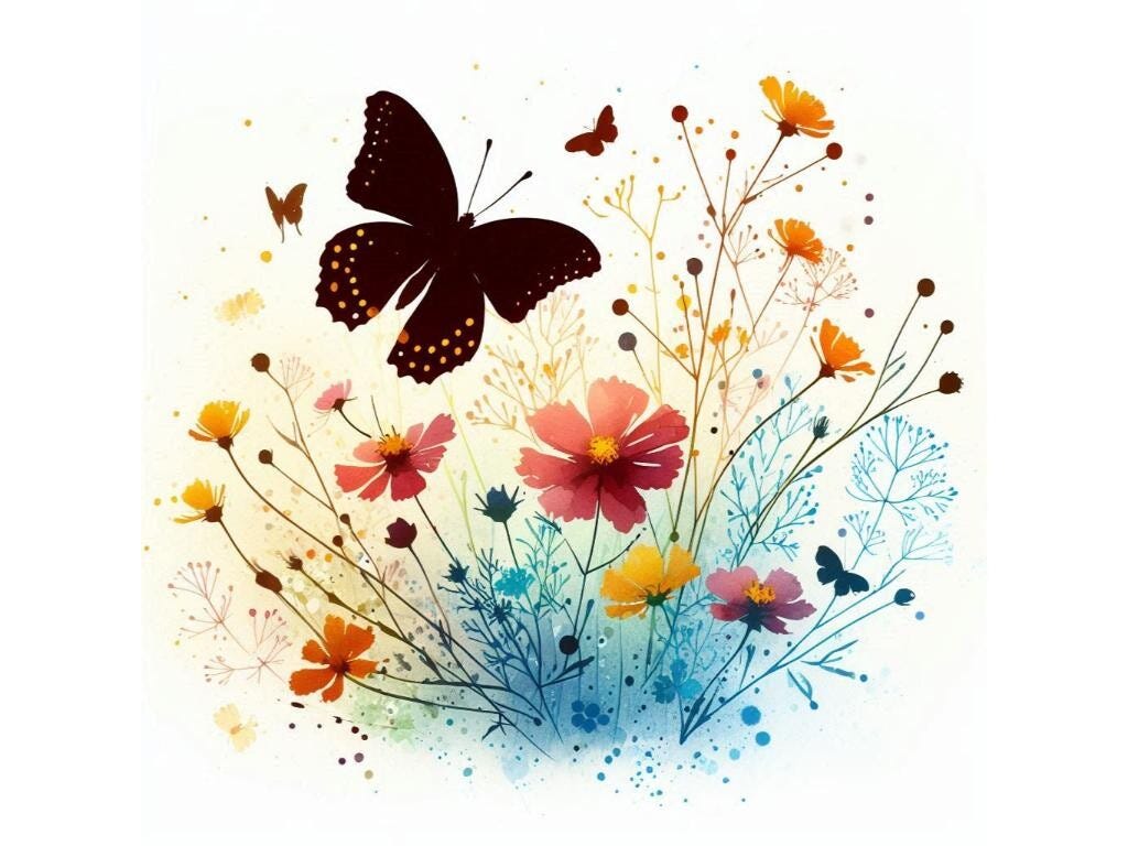 A Playful Butterfly Fluttering Among Blo Free | by Etherealedge | Aug ...