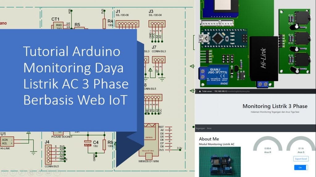 Tutorial Arduino Monitoring Daya Listrik AC 3 Phase Berbasis Web IoT ...