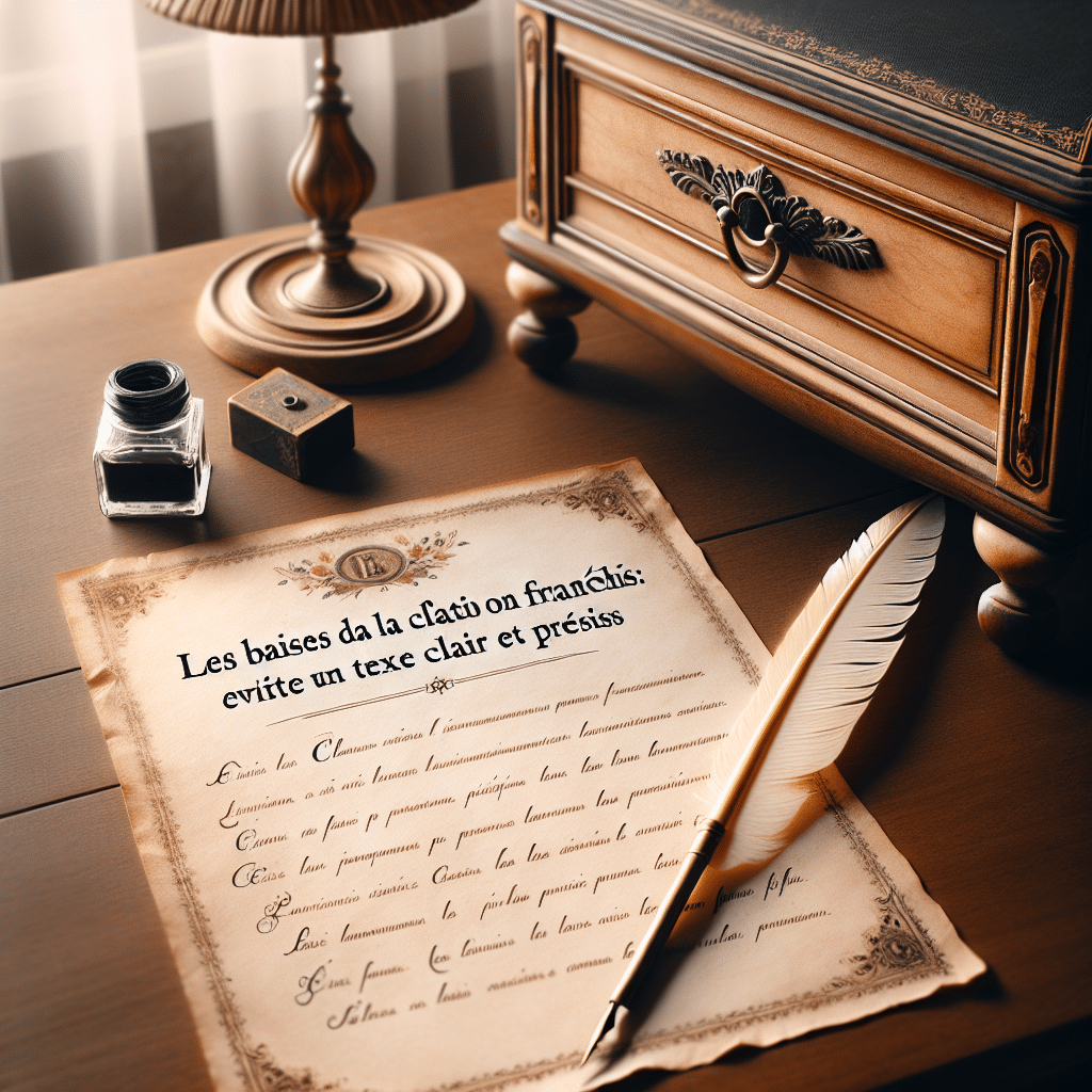 Les bases de la classification en français: Écrit un texte clair et ...