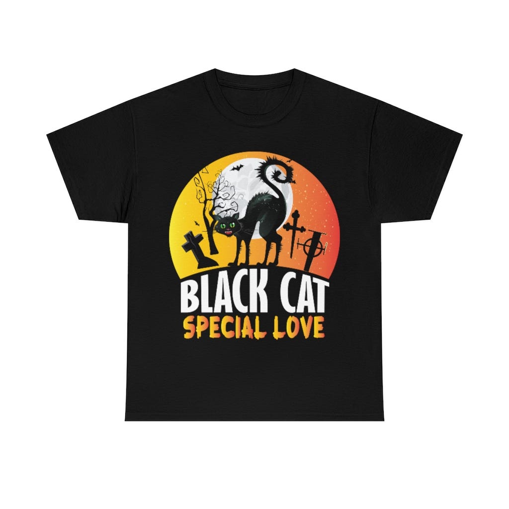 Black Cat Special Love Halloween Gift Shirt - TeeBudget - Medium