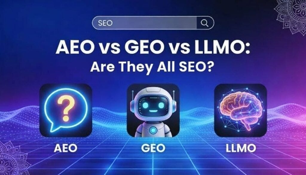 AEO vs GEO vs LLMO: Are They All SEO? | by Classify Skill Education ...
