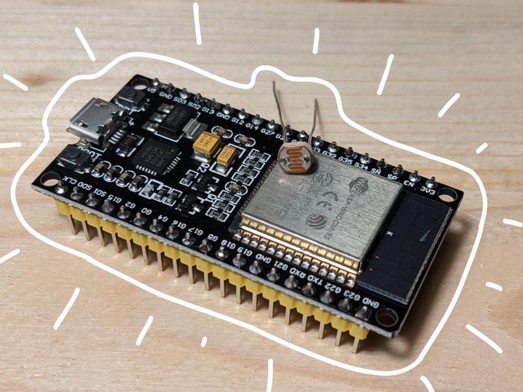 Reading a photoresistor on ESP32 with MicroPython | Python in Plain English