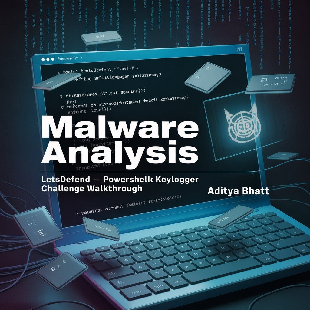 PowerShell Keylogger Malware Analysis LetsDefend CTF🛡️ | by Aditya ...