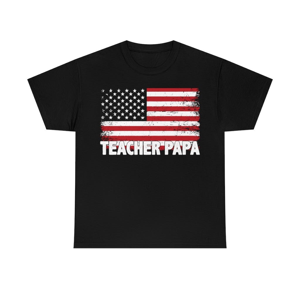 Teacher Papa Shirt | by TeeBudget | Medium