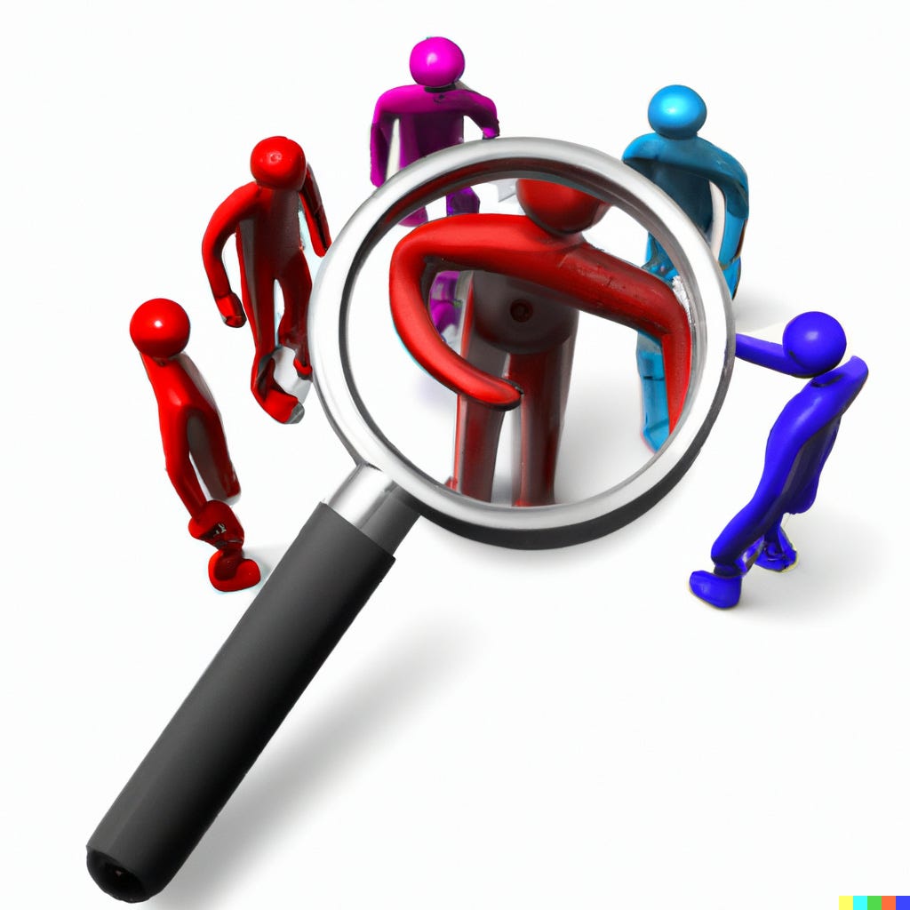 Scrutiny Clipart