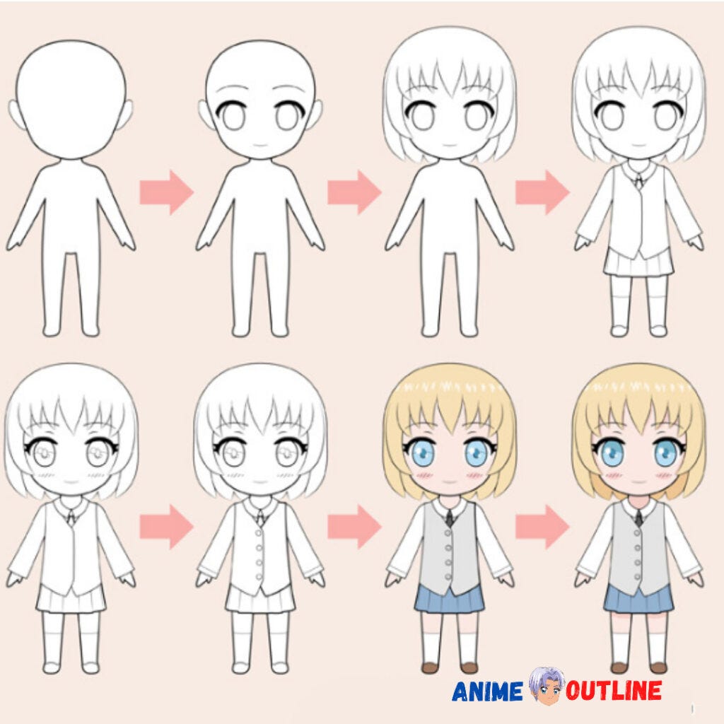 How To Draw Chibi Anime Character Step By Step Sameer Kooria Medium