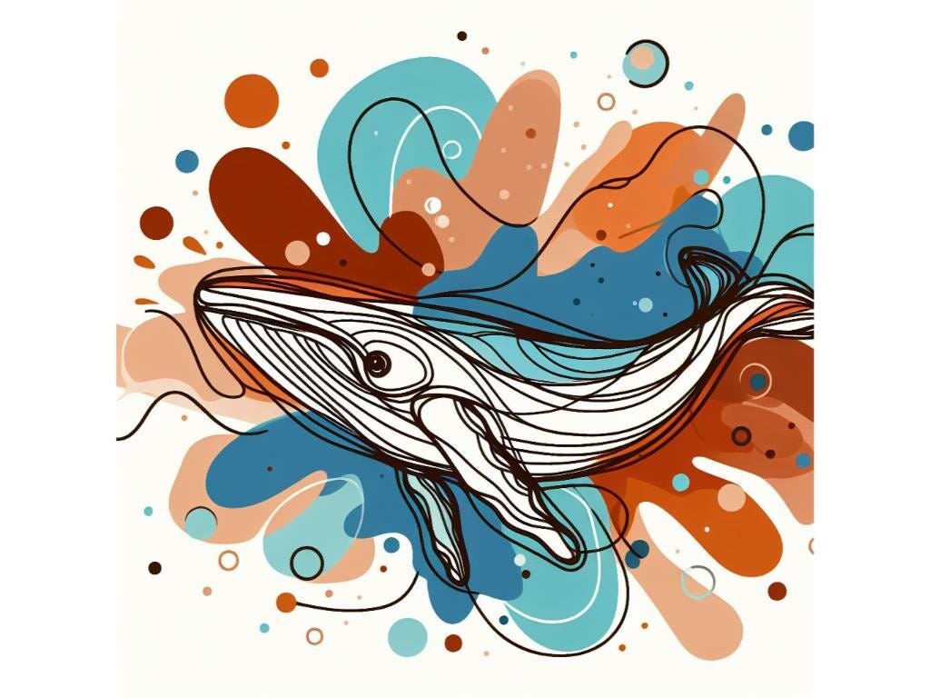 Abstract Vector Flat One Line Art Illust (Printable Illustrations) | by ...